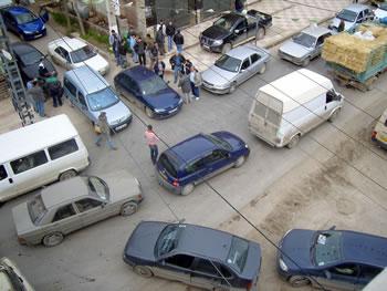 Tizi Ouzou. Embouteillage à la nouvelle ville.